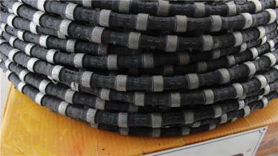 Cina la corda della cava 11.5mm della pietra del marmo di 50m Diamond Cutting Wire Saw Granite che taglia 40pcs borda /M in vendita
