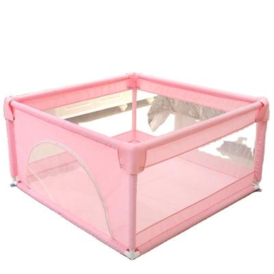 Cina New Design Kids Baby Playpen Easy Folding Cute Plastic Barrier With Toy Panels in vendita