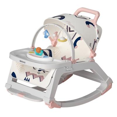 Cina 5in1 Modern Baby Rocking Chair Baby Artifact Cradle Newborn Baby Soothing Cuddle Chair in vendita