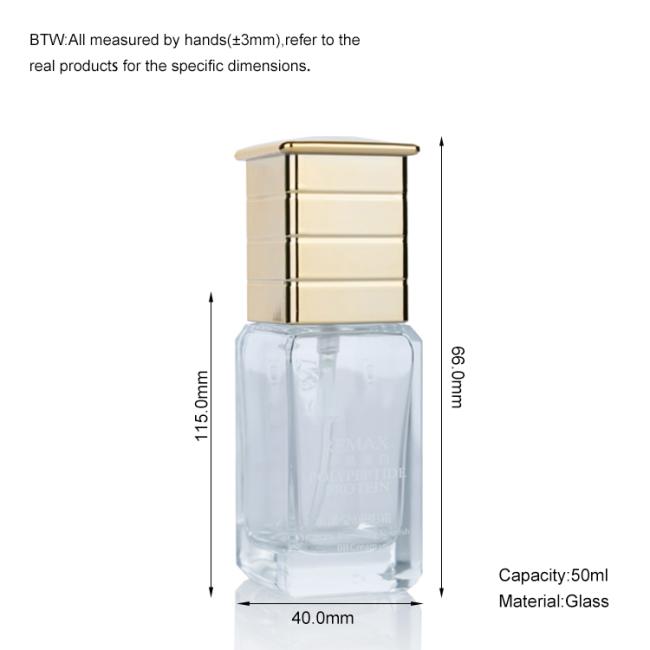 50ml glass lotion bottle