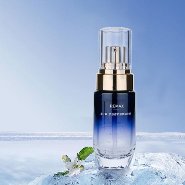 blue glass bottle