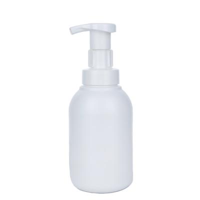 China 300ml Plastic White Cylindrical Smooth Bottle With White Pump For Foam Pump Bottle for sale