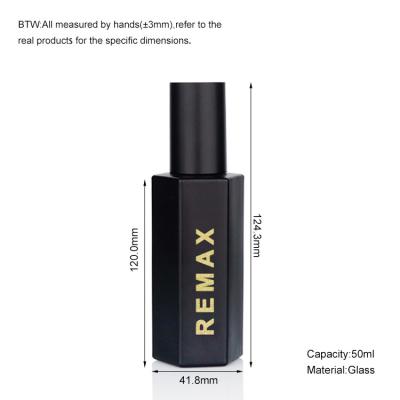 China 50 ml de vidro congelado vidro embalagem cosmética loção reciclada garrafas cosméticas hexagonais vidro à venda