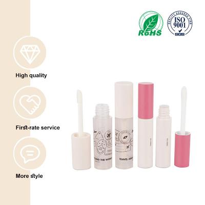 China 1.6g Frosted Cool Lip Balm Containers Tube With Beige Cap Lipstick Container Empty for sale