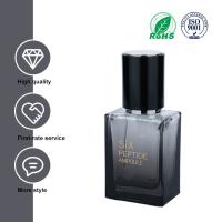 China Elegant 30ml Empty Foundation Bottle Black Gradient Semi Transparent for sale