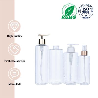 China Transparent Trigger Sprayer Bottles 500ml 350ml 300ml Spray With White Caps for sale