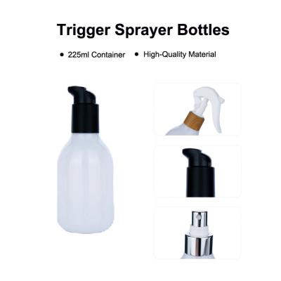 中国 ホワイトトリガースプレーボトル 60ml 120ml 225ml クリアなプラスチックスプレーボトル 販売のため