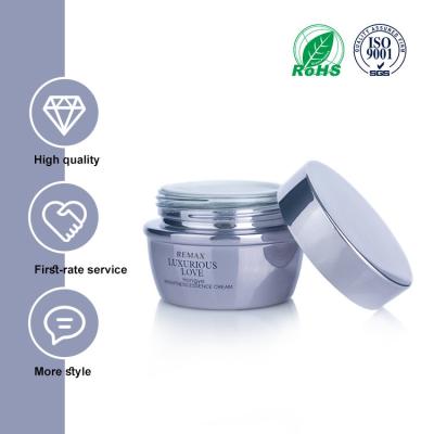 中国 50ml グランシーグレーグラス 空のクリームボトル グレー蓋付きのグラスビューティボトル 販売のため