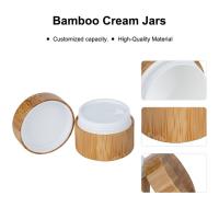 China 25ml Bamboo Empty Cream Jar High Durability for sale