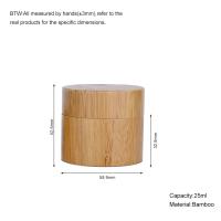 China 25ml Bamboo Empty Cream Jar High Durability for sale
