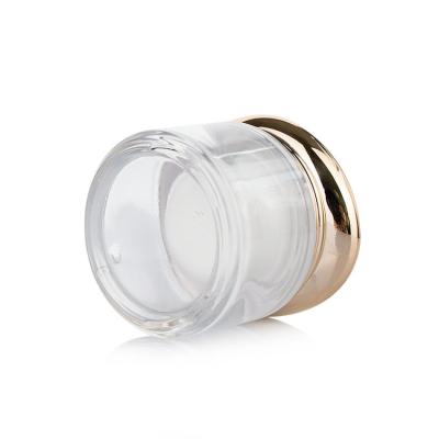 China 35g Cylindrical Transparent Empty Cream Jar Cream Jars Cosmetic Packaging for sale