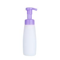중국 300ml 흰색 플라스틱 빈 폼 펌프 병 핑크 머리 부드러운 판매용