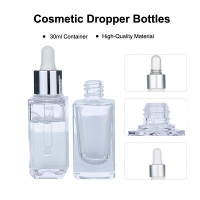China 60ml Blue Cosmetic Dropper Bottles For Foundation Bottle Cosmetic Packaging for sale