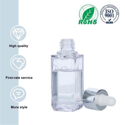 China 60ml Blue Cosmetic Dropper Bottles For Foundation Bottle Cosmetic Packaging for sale
