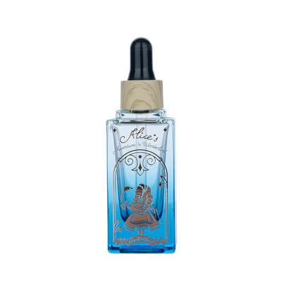 China 30ml Cosmetic Dropper Bottles Essential Oil Dropper Bottles With Gold Collar for sale
