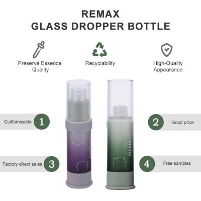 China 15 ml 20 ml garrafas de bomba sem ar de plástico personalizável de vácuo para cosméticos à venda