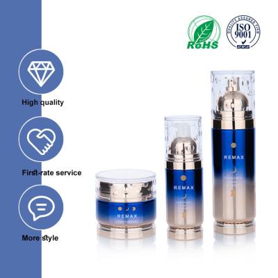 China 50 ml 100 ml Glasemulsionsflasche Dunkelblau Schrittweise Veredelung Feinblitz zu verkaufen