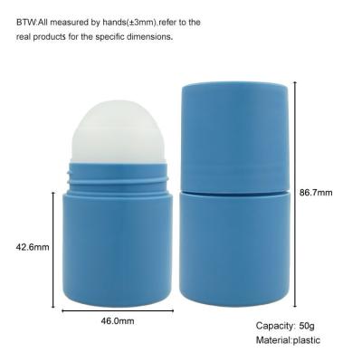 Cina 50 ml di plastico in bottiglia fantastico blu profondo per la cura del corpo in vendita
