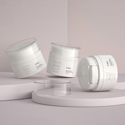 Cina 50g di crema bianca a vuoto Vaso elegante e pratica aggiunta alla routine di bellezza in vendita