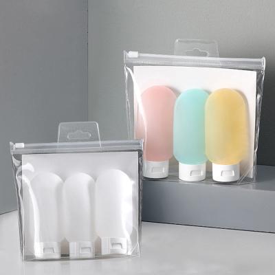 China Botella de base vacía para viajes Conjunto de 3 recipientes de 60 ml en rosa azul y amarillo en venta