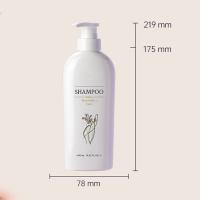 China 400ml cylindrical rectangle smooth with white pump for shampoo lotion bottle for sale