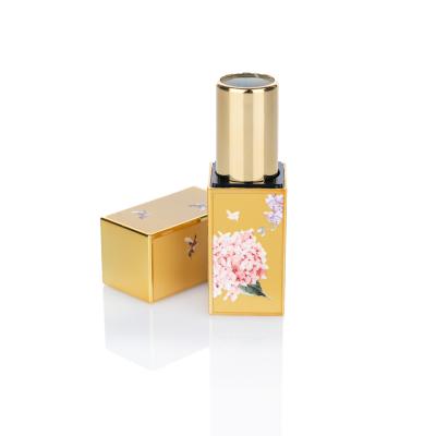China 3.5g ABS Botella lisa y rectangular amarilla con tapa amarilla para tubo de lápiz labial en venta