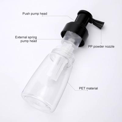 China 180ml transparent plastic cylindrical smooth with black Spary for Spray Bottle for sale