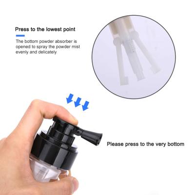 China 180ml transparent plastic cylindrical smooth with black Spary for Spray Bottle for sale
