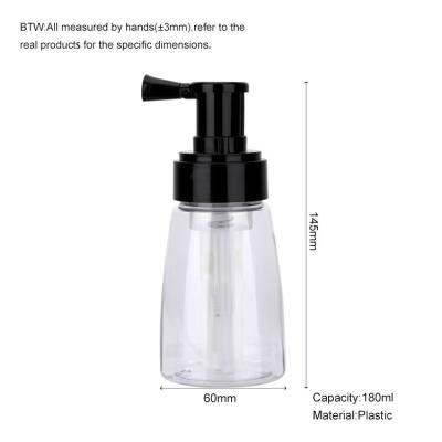 China 180ml transparent plastic cylindrical smooth with black Spary for Spray Bottle for sale
