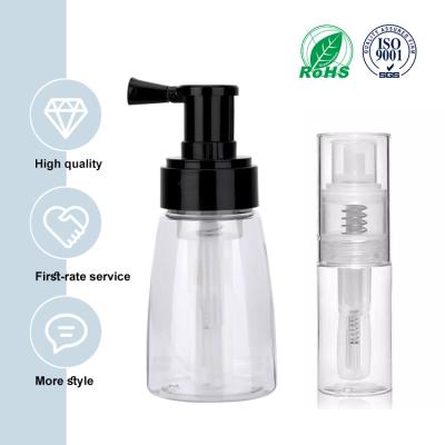China 180ml transparent plastic cylindrical smooth with black Spary for Spray Bottle for sale