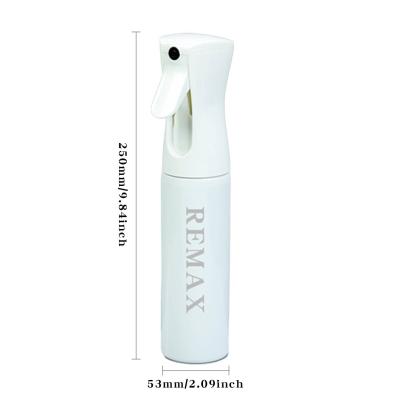 China 300ml PET Material Logo Customized Mist Spray Bottle Empty Plastic Bottle For Hair Protective Spray for sale