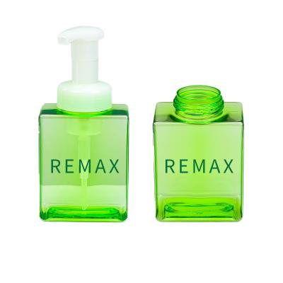 China Wholesale 250ml Empty Square PETG Material Dense Foam Pump Cosmetics Packing Thick Wall Bottle for sale