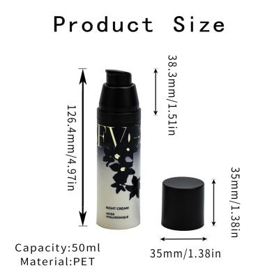 Cina Bottiglia di lozione cosmetica 50ml Riempievole Bottiglia pompa senza aria in vendita
