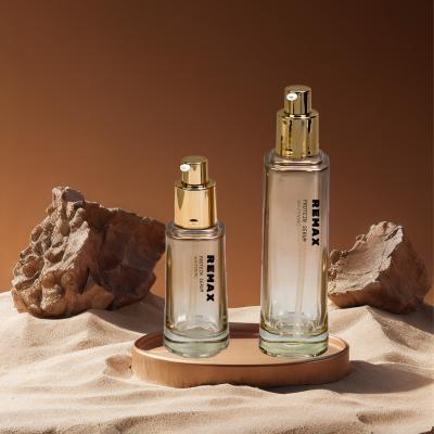 China 50g 40ml 100ml Gradient Spray Coating Process Square Glass Skincare Set Packaging For Daily Skincare for sale