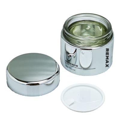 Cina 60g Crema in barattolo 20ml 30ml 100ml 120ml 150ml Bottiglia pompa vetro lucido placcato in argento Lozione per la cura della pelle e set di essenze in vendita