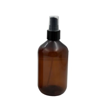 Cina 300 ml PET Ambror Brown Bottiglie di plastica con pompa chiara nero spray di olio Set pronti per l' spedizione In magazzino in vendita