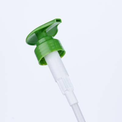 China 33/410 Donkergroen ronde pompkop Plastic lotion pompkop voor shampoo en lotion flessen voor lichaamsreiniging en haarverzorging Te koop