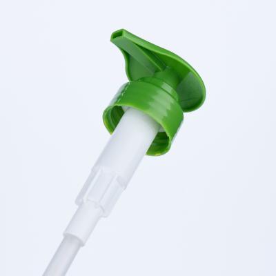 China 33/410 Donkergroen ronde pompkop Plastic lotion pompkop voor shampoo en lotion flessen voor lichaamsreiniging en haarverzorging Te koop
