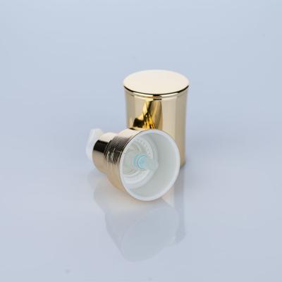 Cina 18/400 Fondazione in alluminio elettroplata in bianco e oro Pompa Crema per la testa Pompa Bottiglia verde per la cura personale e cosmetici in vendita