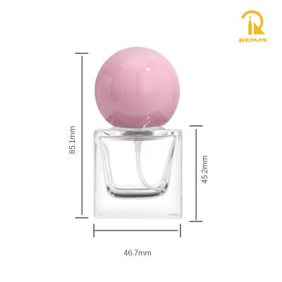 중국 30ml 로션 및 세럼용 투명 사각 유리병 (라운드 뚜껑 포함) 판매용