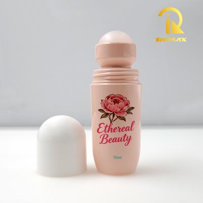 China 75ml Transparent Roll-on Bottle for Cosmetics and Lotion Packaging for sale