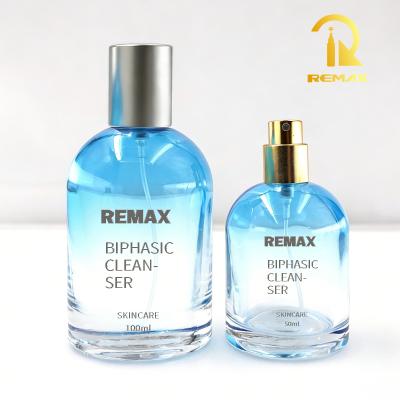 China Stylish Gradient Color 30ml Lotion Pump Bottle Portable Refillable Empty Cosmetic Container for sale