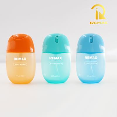 China 50ml Plastic Mosquito Repellent Spray Bottle Fine Mist Empty Bottle for Travel for sale