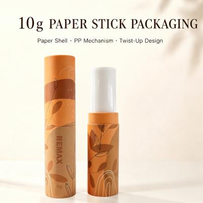 China 10g Lip Balm Tube with PP Twist-Up Mechanism and Screen Printing for Cosmetic Packaging for sale