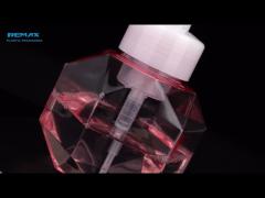 200 ml Plastic Pink/Green/Yellow/Blue Rhombus Clear Flasje Met Witte Pomp Voor Schuimpomp Flasje