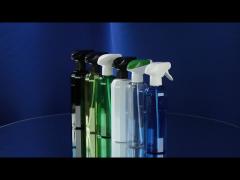 Spray with Precision: Semi-Transparent Plastic Bottles with White Pistol Grip Heads