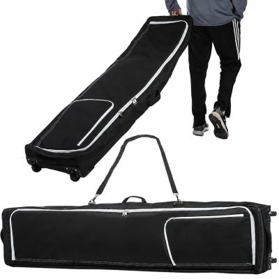 China Fully Padded Double Ski Bag with Wheels Manufacturer, Rolling Ski Travel Case for 2 Pairs of Skis, Air Travel, Storage & Winter Sports for sale
