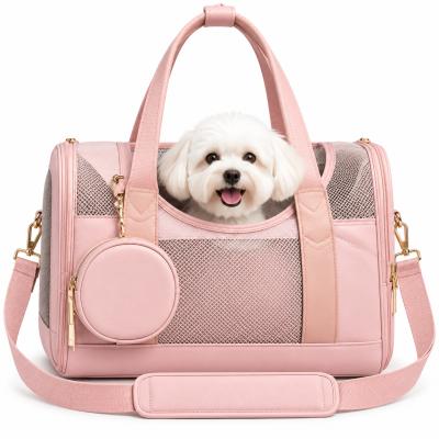 China Soft-Sided Pet Carrier Bag for Small Dogs & Cats, Breathable Airline-Friendly Travel Tote with Mesh Panels, Top Opening & Shoulder Strap for sale
