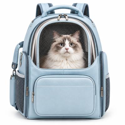 China Pet Backpack Carrier for Small Dogs & Cats, Breathable Travel Backpack with Mesh Window, Large Front Pocket and Comfortable Shoulder Straps for sale