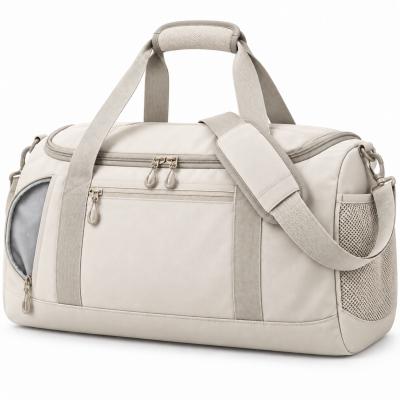 China OEM ODM Travel Duffel Bag Manufacturer – Custom Multi-Pocket Weekender Gym Bag with Wet Pocket, Shoe Compartment & Adjustable Shoulder Strap for sale